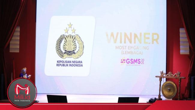 Divhumas Polri Raih Penghargaan Most Engaging dalam Ajang GSMS Award 2025